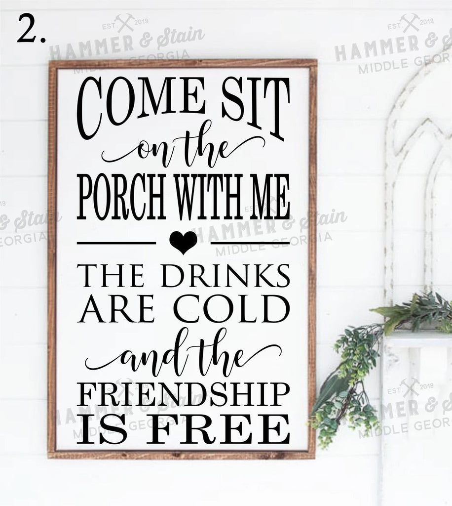 Large Framed Signs – Hammer & Stain SoCal